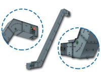 China Rubber Cleated Belt Flat Roller Closed Side Wall Conveyor 650mm for sale