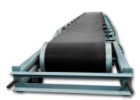 China Double Feeding Troughed Belt Conveyor  V Rollers Heavy Steel Frames for sale
