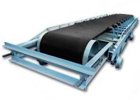 China Movable Reciprocating  Troughed Belt Conveyor Equipment With Walking Wheel for sale