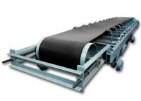 China Double Feeding Troughed Belt Conveyor  V Rollers Heavy Steel Frames for sale