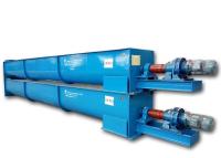 China Bulk Material U Trough Screw Conveyor Inclined Tubular Shafted Spiral Screw Conveyor for sale