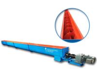 China Long Distance Continuous Pitch 355mm Auger Screw Conveyor for sale