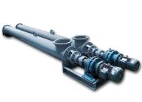 China Carbon Steel Tubular Model U Trough Screw Conveyor System Gray Color for sale