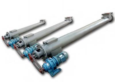 China Cargo Unloading Auger Screw Conveyor Fixed Casing Small Cross Section Size for sale
