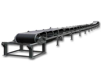 China 150m Belt Conveyor Machine With Trough Idlers And Reducer For Steel Industrial for sale