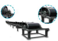 China Chemicals Steep Reversible Inclined Belt Conveyor Non Deviation Lightweight Frame for sale