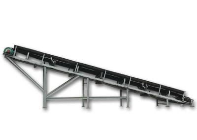 China Inclined Belt Conveyor , Automatic Conveyor Belt Carbon Steel Structure for sale