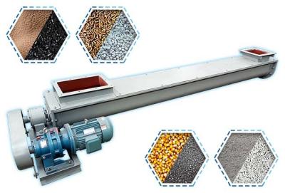 China Industrial Inclined Shafted 400mm U Trough Screw Conveyor Bulk Material Handling for sale
