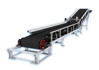 China Dry Sand Mining Inclined Belt Conveyor Fully Enclosed 70-278 Ton Per Hour for sale