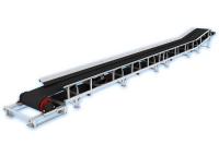 China Dry Sand Mining Inclined Belt Conveyor Fully Enclosed 70-278 Ton Per Hour for sale