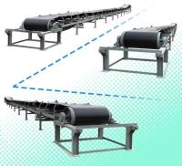 China 150m Belt Conveyor Machine With Trough Idlers And Reducer For Steel Industrial for sale