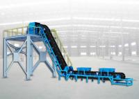 China Horizontal Idler Roller 180M3/H Cleated Belt Conveyor 60 Degree for sale