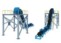 China Continuous Transporting Corrugated Flang 90 Degree Side Belt Conveyor for sale