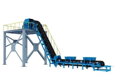 China 500mm Cleated Inclined Belt Conveyors For Bulk Material for sale