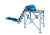 China 11m3/H Horizontal Idler Roller Cleated Sidewall Conveyor for sale