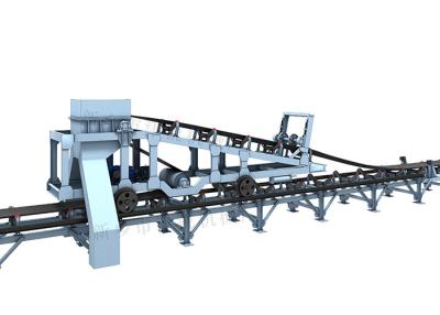 China Unloading Trolley Walk On Rail Wheel 110V Grain Belt Conveyor for sale