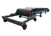 China Rail Whell Movable 1200mm Belt Conveyor Machine for sale