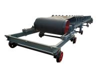 China Carbon Steel Iron Ore 1200mm Reversible Belt Conveyor With Wheel for sale