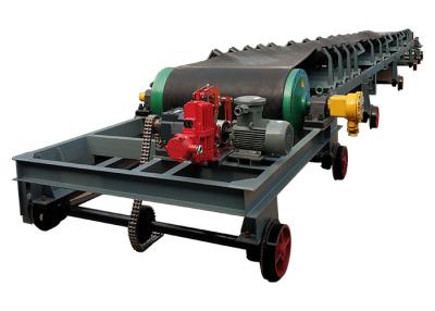 China 1000MM EP Belt Reversible Conveyor With Carbon Steel Hopper for sale