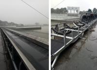 China Discharge Chute 650mm Long Distance Incline Conveyor With Hopper for sale