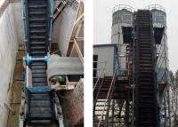 China Conveying Bulk Material Large Angle Belt Conveyor Lifting Height 15m for sale