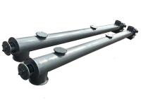 China SS304 Round Inlet Pipe Screw Conveyor For Powder Adjustable Speed for sale
