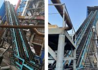 China 60 Degree Sidewall Cleated Power Belt Conveyor With Rubber Belt for sale