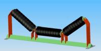 China Support Belt 89mm Diamater Conveyor Idler Roller Set For Belt Machine for sale
