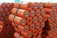 China Trough  Idler Roller 108mm Diamater 315mm Length Conveyor Spare Parts for sale