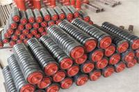 China Rubber Material Buffer Roller Conveyor Spare Parts Trough Model 108mm Diamater for sale