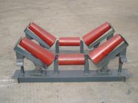 China Carrying Roller Idler Frame Rubber Impacting Rollers Conveyor Spare Parts for sale