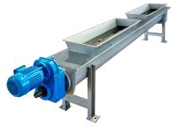 China 300mm Diameter Shaftless Screw Feeder Conveyor For Wet Plaster for sale