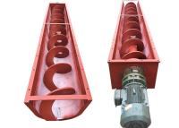 China 300mm Diameter Shaftless Screw Feeder Conveyor For Wet Plaster for sale