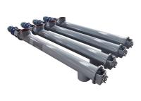 China Carbon Steel Pipe Type Auger Screw Conveyor Small Scale For Gravel for sale