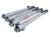 China Adjustable Speed Pipe Screw Conveyor , Vertical Auger Conveyor 90 Degree for sale