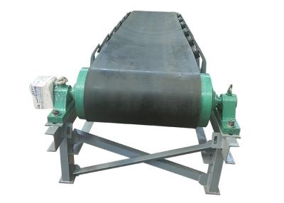 China Black Rubber Belting Idler Roller Flat Belt Conveyor For Bulk Material for sale