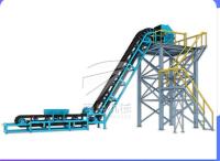 China Tilting Sidewall Cleated Belt Lifter Conveyor For Blast Furnace for sale