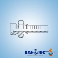 China Straight Hydraulic Hose Connector BSPP Male 60° Cone Seat Or Bonded Seal Braided Hose And Spiral Hose for sale