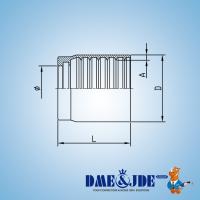 China No Skive Ferrule DPF2T Metric Hydraulic Hose Fittings For SAE100 R1AT R2AT Or EN853 1SN 2SN for sale