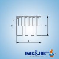 China DPF4T Hydraulic Hose Fittings Skive Ferule For SAE100 R9 R12 4SP 4SH Hose for sale