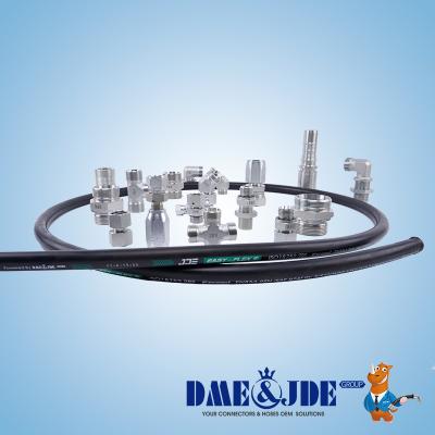 China DP1ORF Hose Straight Connector ORFS Female Braided Hose And Spiral Hose for sale
