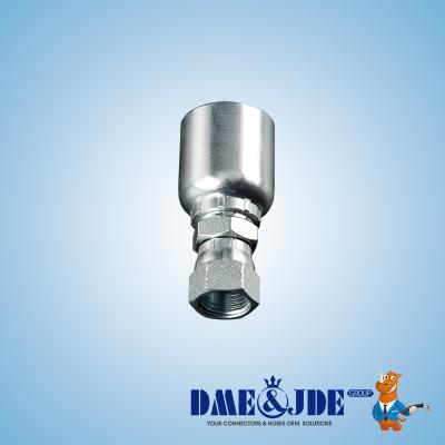 China Double Skive Ferrule Hydraulic Hose Fittings For Heavy Duty Spiral Hose SAE R13 R15 for sale