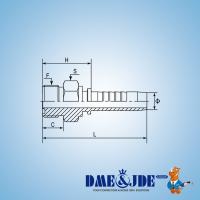 China DP1ORM Straight Hydraulic Hose Adaptors Connector Orfs Male Braided Hose And Spiral Hose for sale