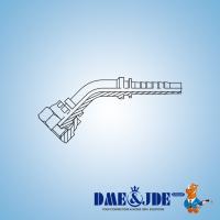 China DP4BPF Hydraulic Hose Fittings Insert 45° Elbow BSPP Swivel Female 60°Cone for sale