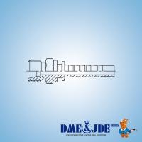 China DP1MMS Straight Hydraulic Hose Connector Heavy 24° Cone Male Straight Hose Fitting for sale