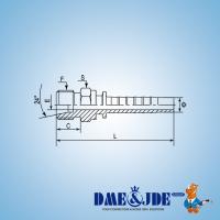 China DP1MMS Straight Hydraulic Hose Connector Heavy 24° Cone Male Straight Hose Fitting for sale