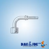 China DP9MFL Industrial Hose Fittings Insert 90° Elbow Metric Female 24° Cone Light Type for sale