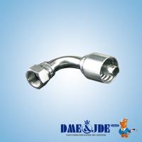 China DP4BPF Hydraulic Hose Fittings Insert 45° Elbow BSPP Swivel Female 60°Cone for sale
