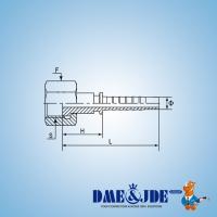 China DP1ORF Hose Straight Connector ORFS Female Braided Hose And Spiral Hose for sale