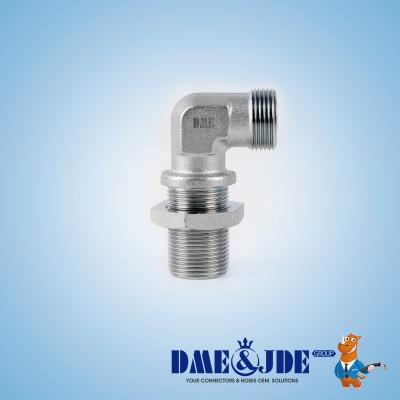 China Male × Male Hydraulic Hose Adaptors Straight Connector BSPP Male 60° Cone Seat Or Bonded Seal for sale